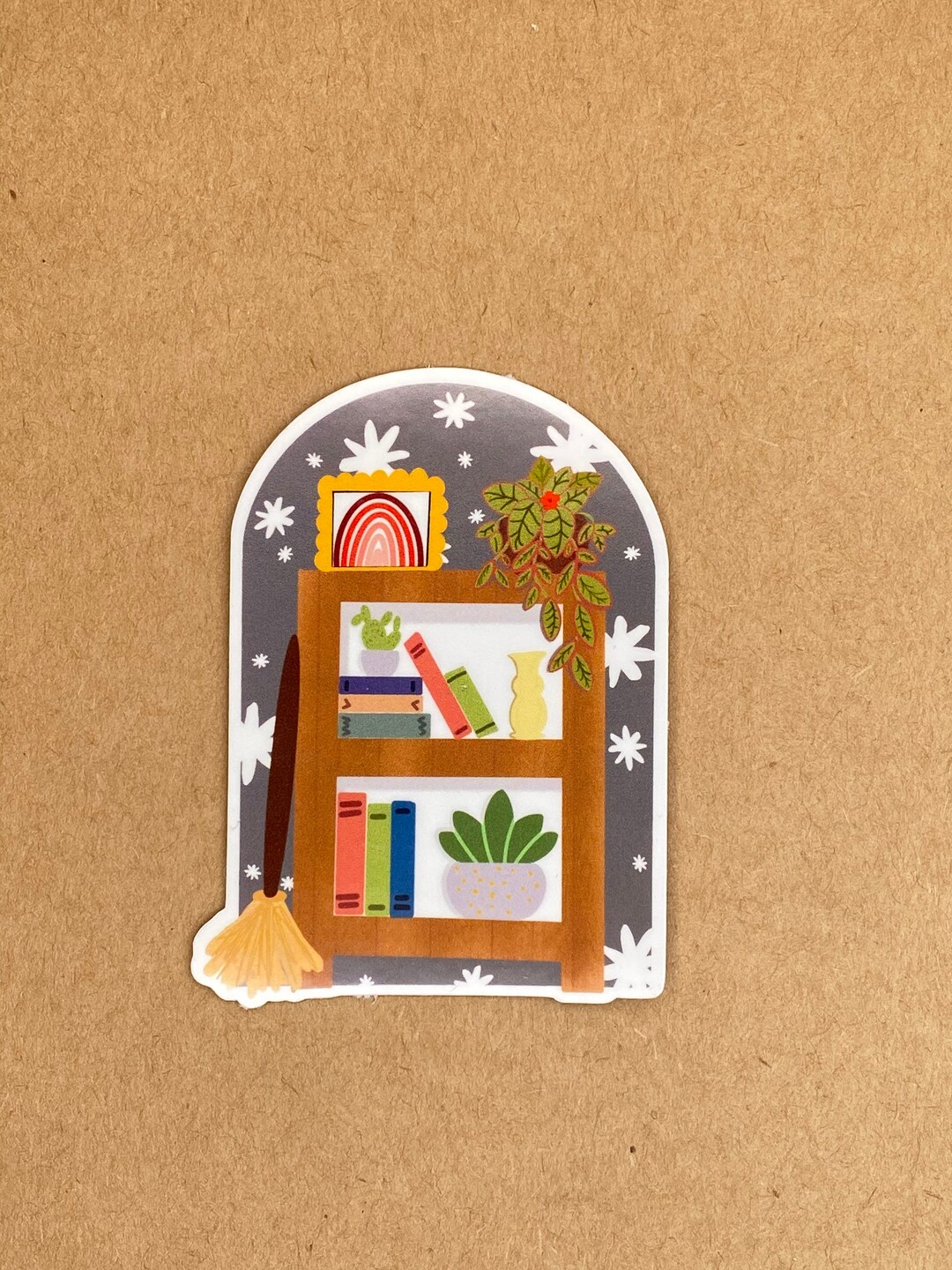 Book Sticker Bookshelf Sticker Book Lover Decal - Etsy