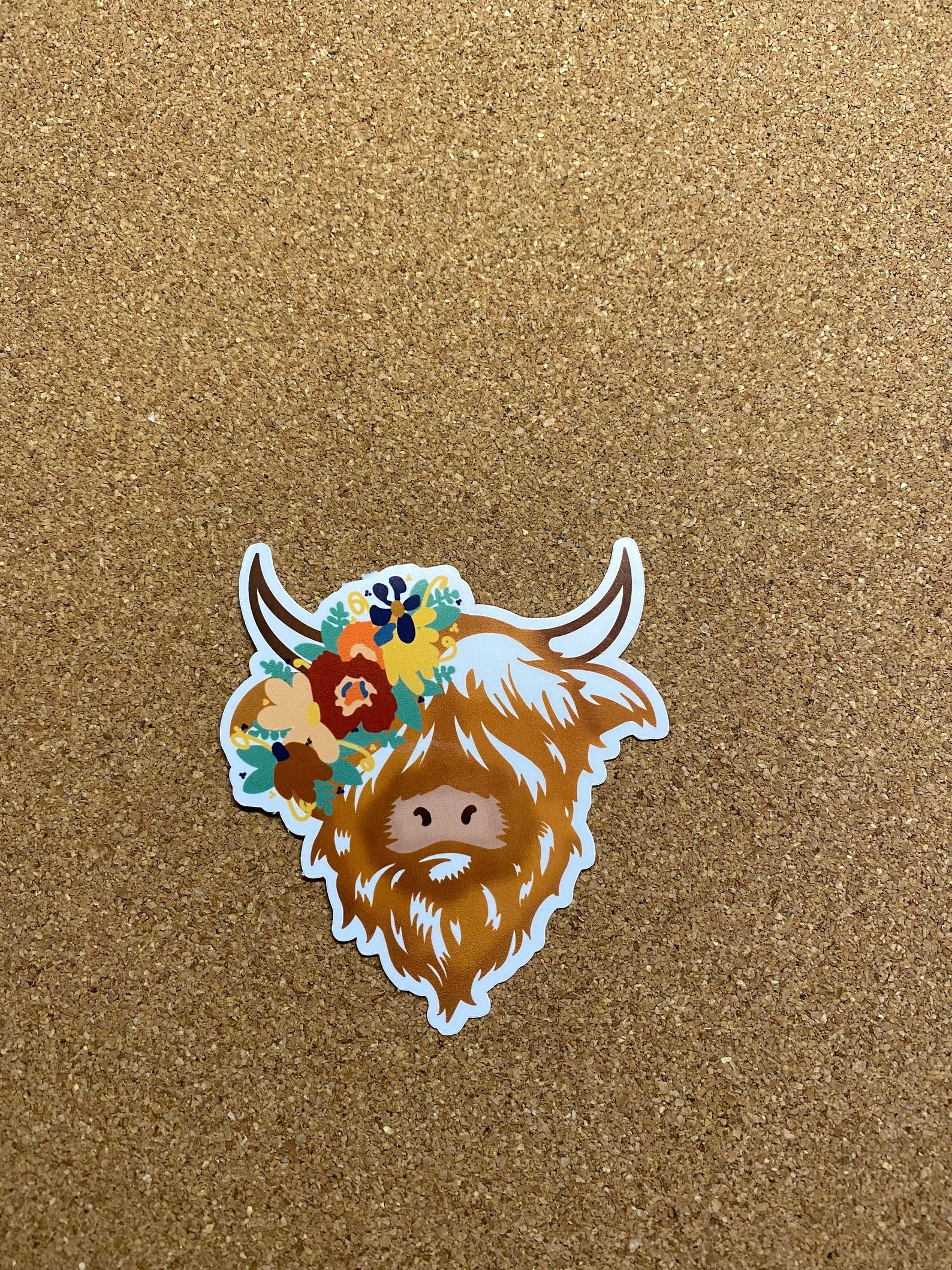 Highland Cow Sticker Highland Cow Decal Fancy Cow - Etsy