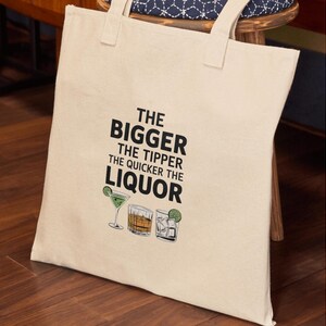 The Bigger the Tipper the Quicker the Liquor PNG, Funny Bar Humor ...