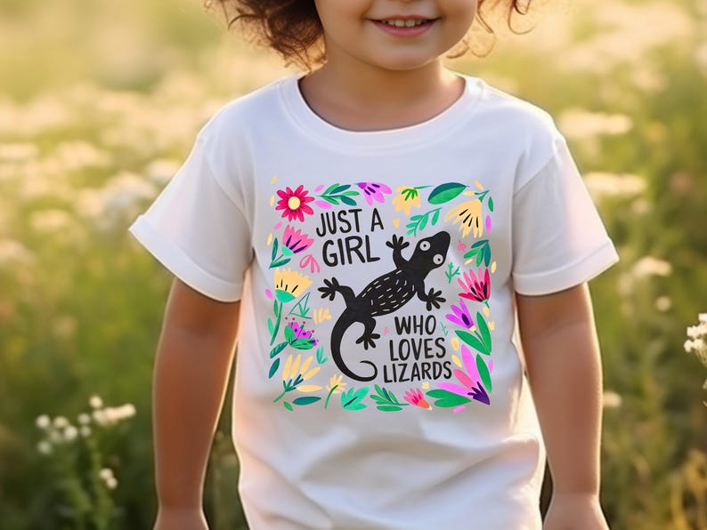 Lizard PNG | Just a Girl Who Loves Lizards Design | Lizard Gifts ...