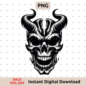 Skull PNG Bundle - Demon, Grim Reaper, Devil Skull Transparent PNG ...