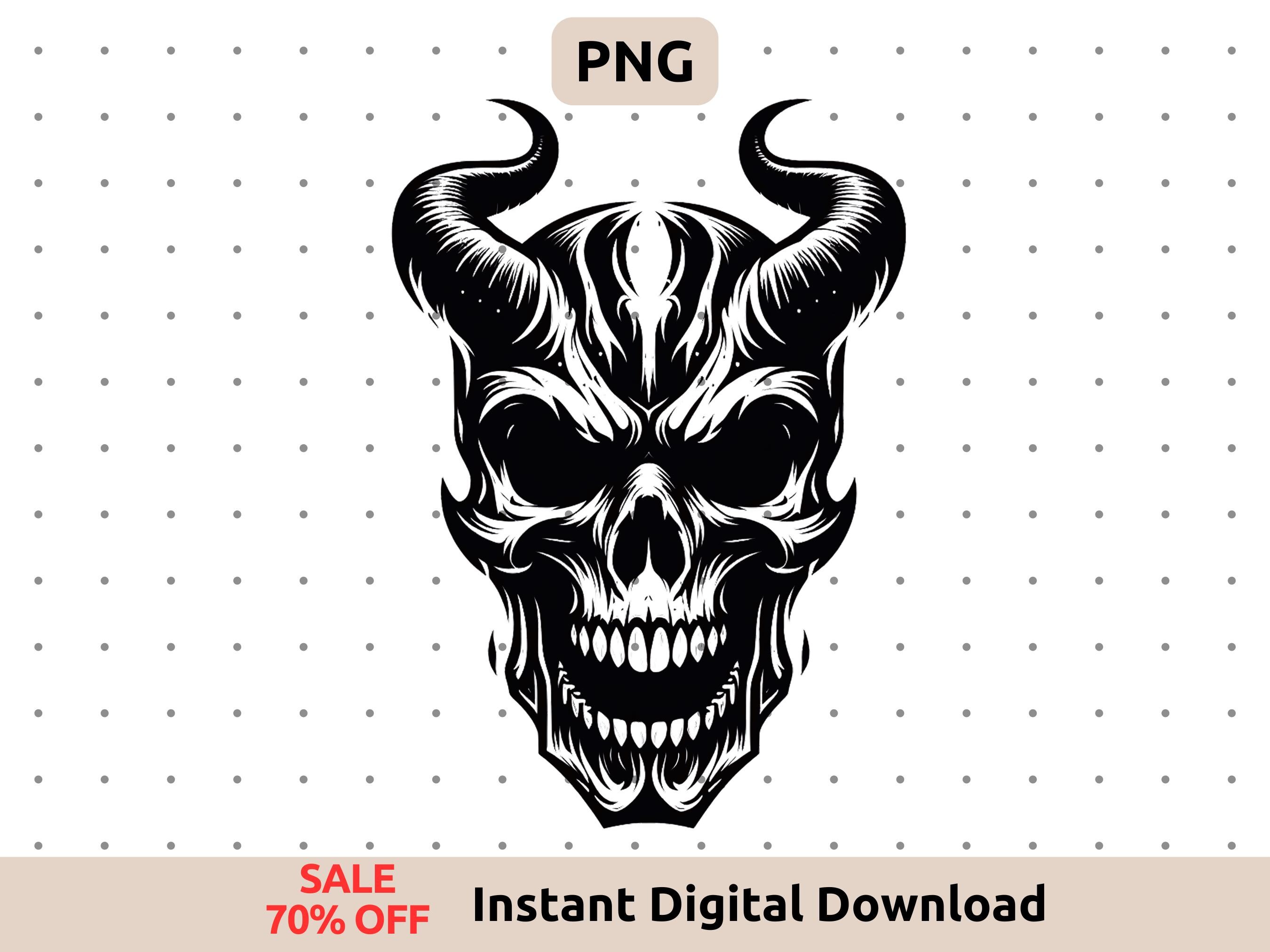 Skull PNG Bundle - Demon, Grim Reaper, Devil Skull Transparent PNG ...