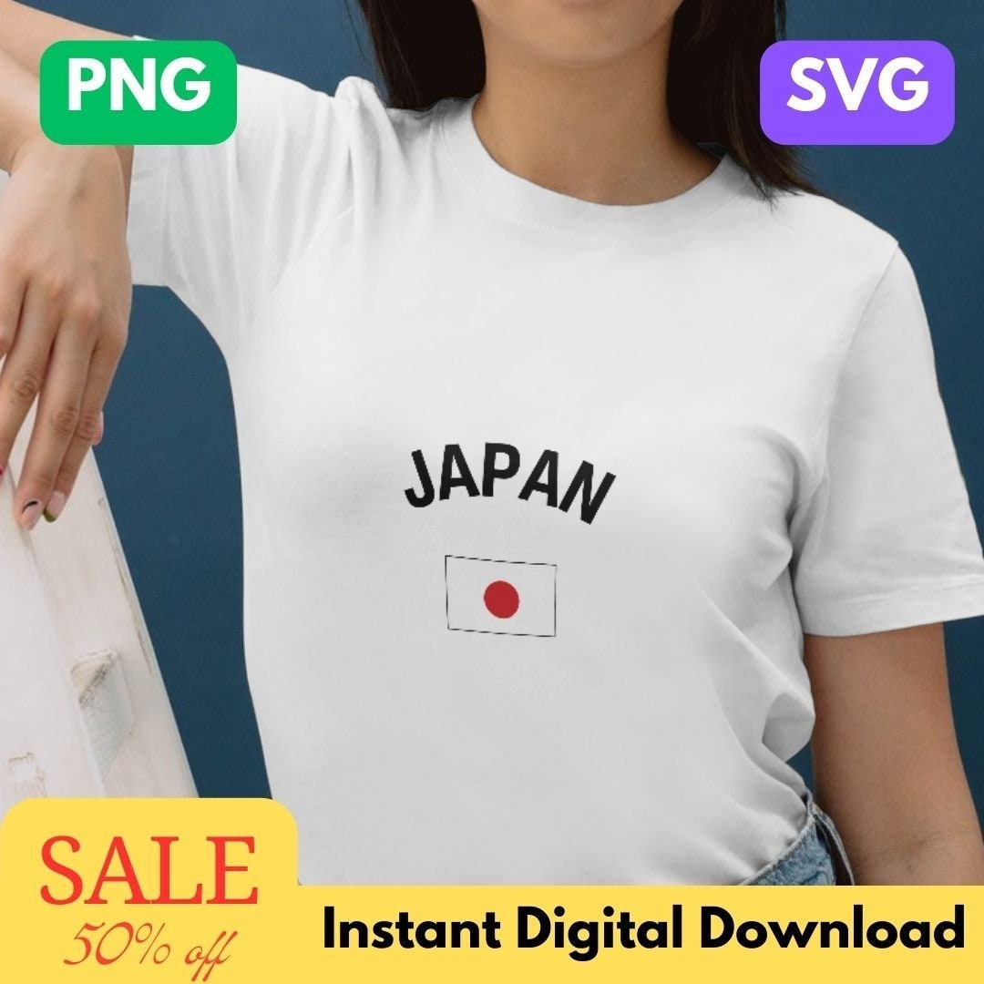 Minimalist Japanese Flag SVG PNG Japan Flag Clipart & Cricut Files ...