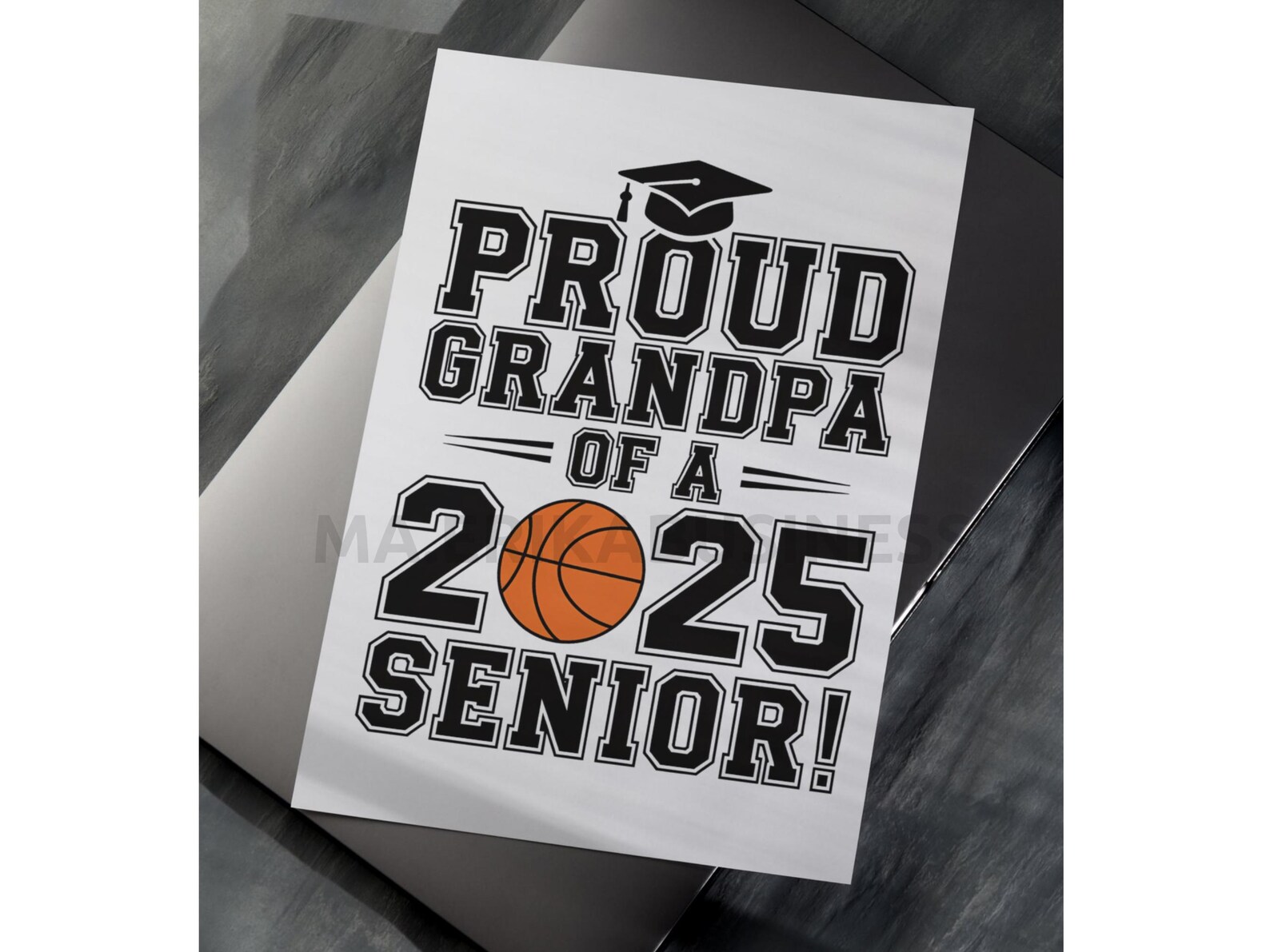 Proud Grandpa of a 2025 Senior PNG | Basketball Graduation Sublimation ...