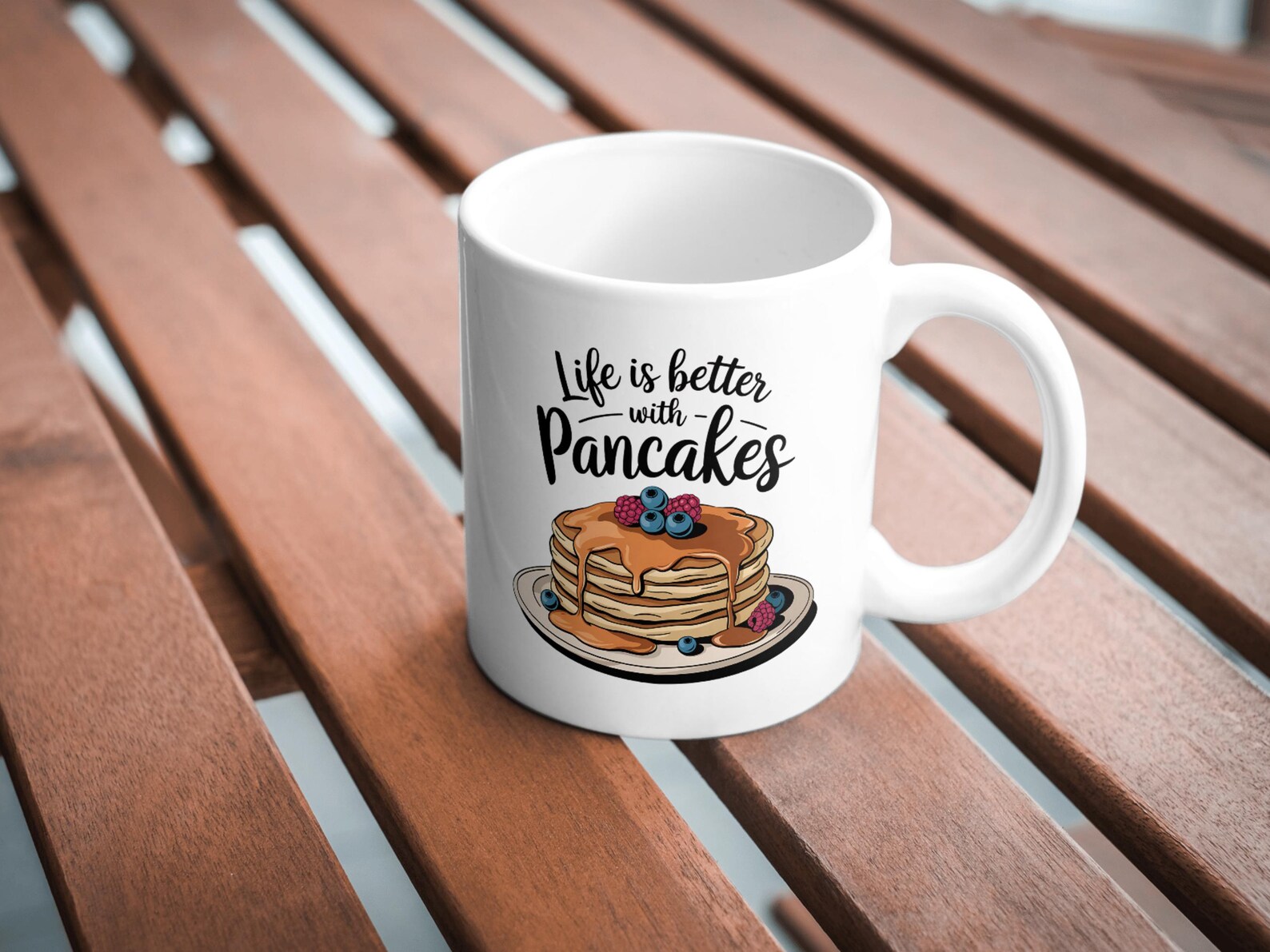 Life is Better With Pancakes PNG | Funny Breakfast Lover Sublimation ...