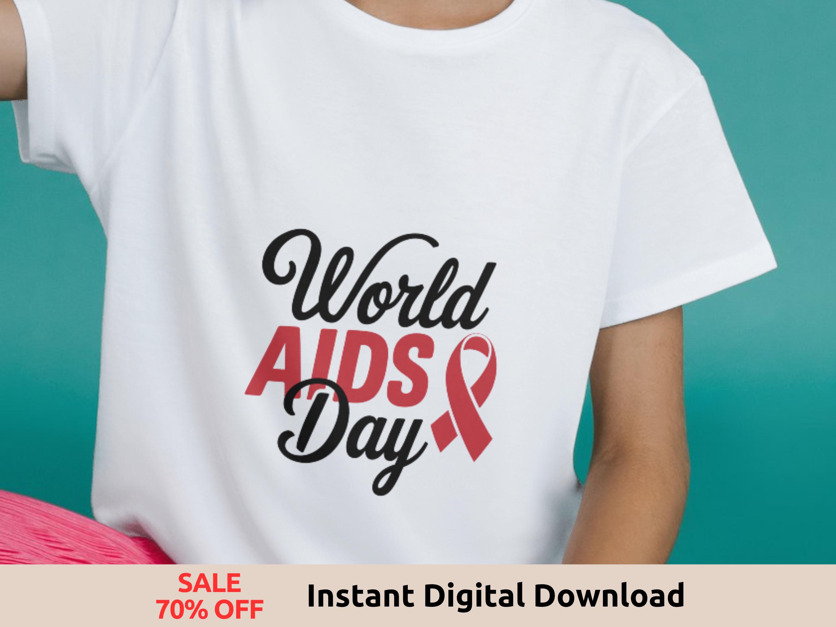 World Aids Day PNG, HIV Awareness Sublimation Design, Aids Gift Ideas ...