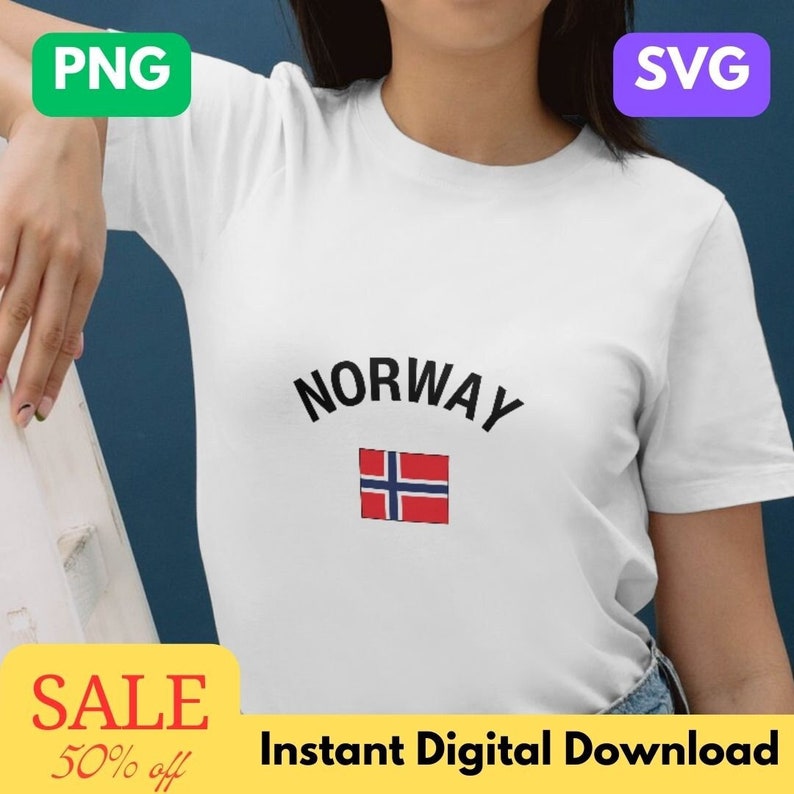 Minimalist Norwegian Flag SVG PNG Norway Flag Clipart, Norway Flag ...