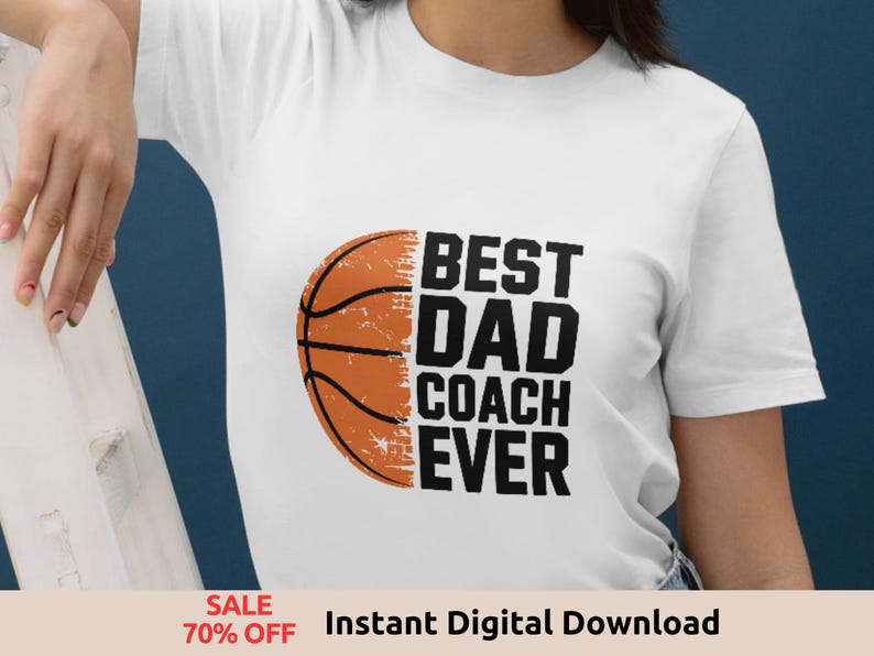 Basketball Coach Dad PNG | Best Dad Coach Ever | Sports Coach Gift ...
