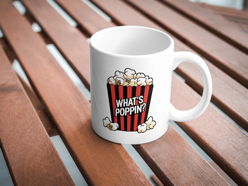 What's Poppin PNG Sublimation, Fun Popcorn Clipart for Gifts, National ...