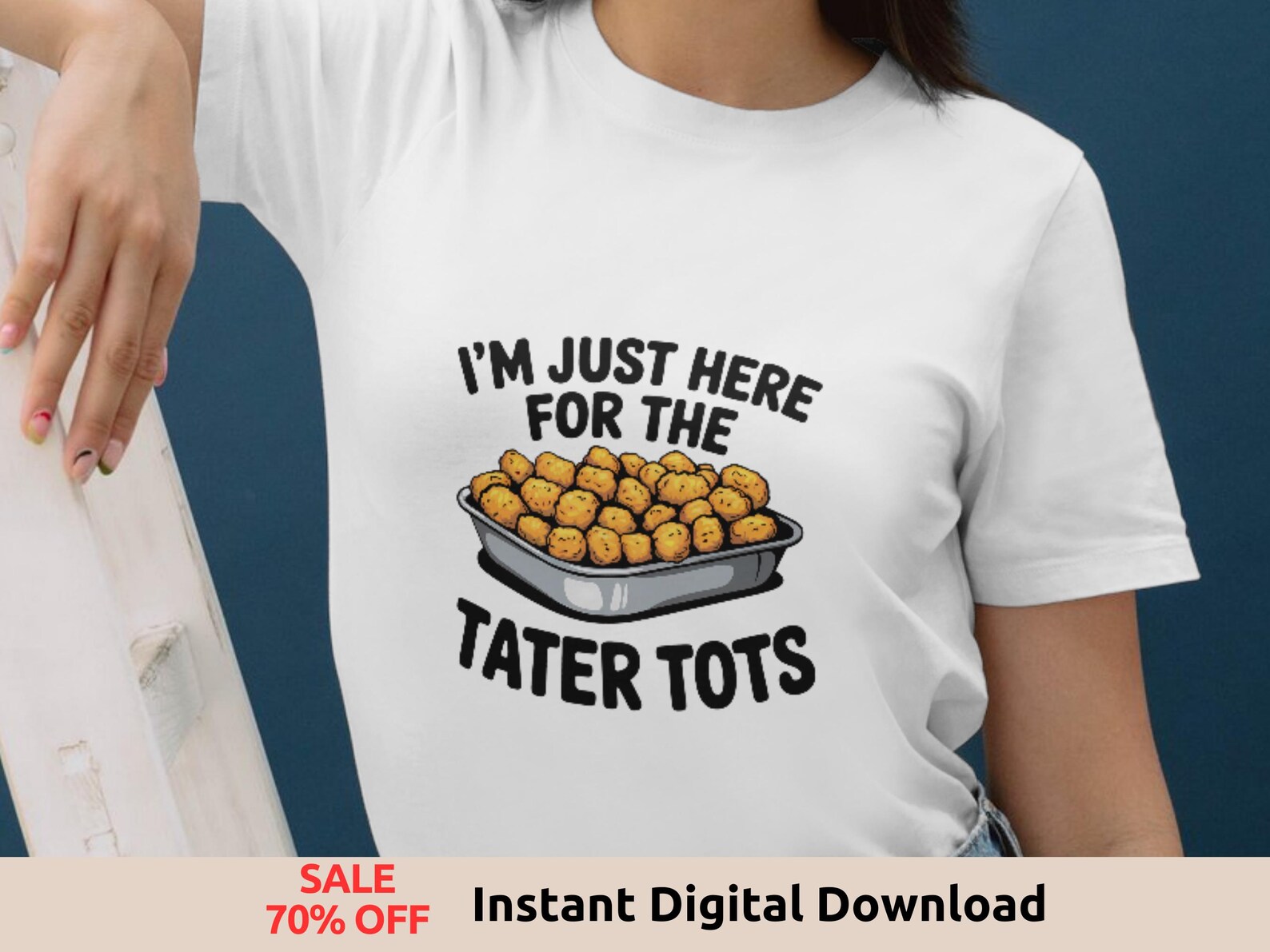Tater Tot Lover PNG Sublimation, National Tater Tot Day Design, Gift ...