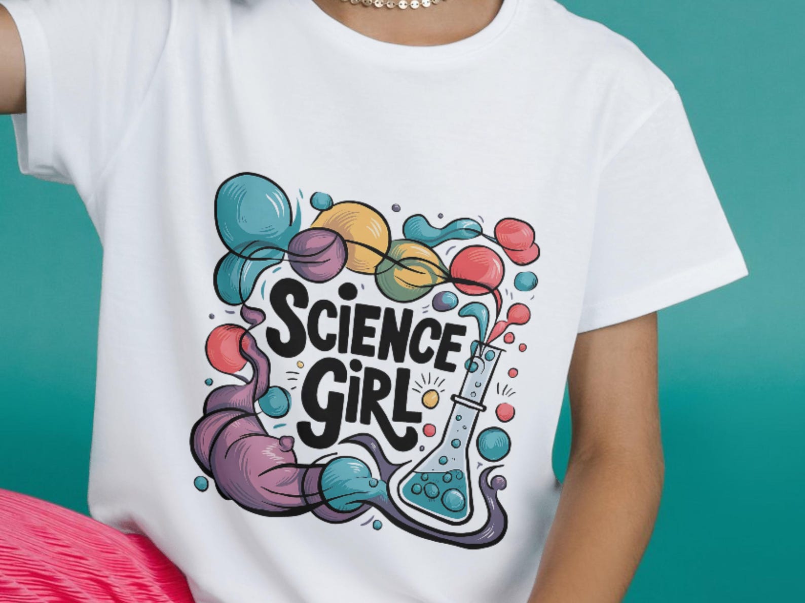 Science Girl PNG, Gift for Science Teacher, Science Aesthetic Png, Cool ...