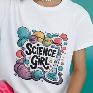 Science Girl PNG, Gift for Science Teacher, Science Aesthetic Png, Cool ...
