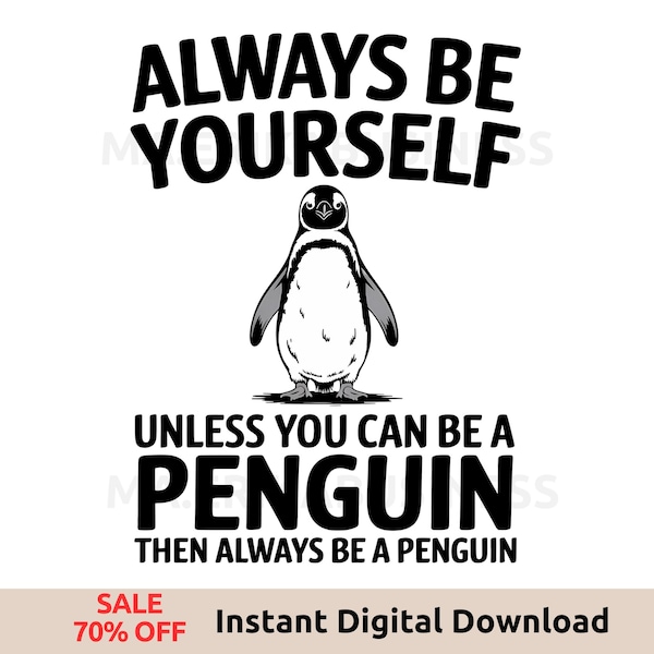 Penguin Art - Etsy