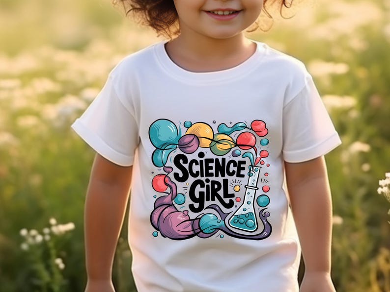 Science Girl PNG, Gift for Science Teacher, Science Aesthetic Png, Cool ...