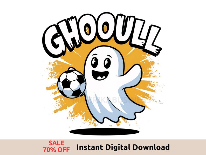 Ghooull Halloween PNG, Ghost PNG, Football Png, Soccer Png, Funny ...
