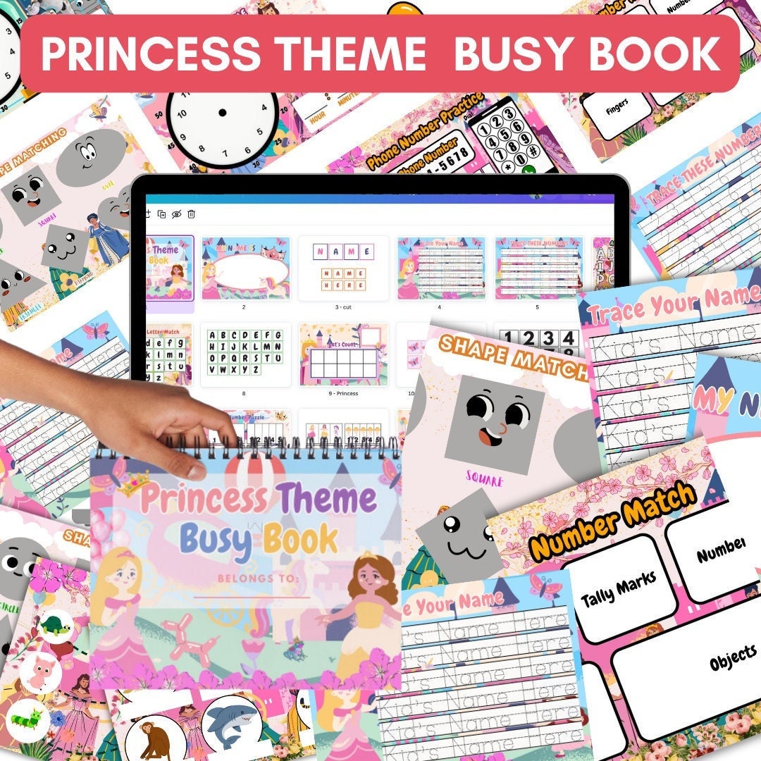 Princess Theme Busy Book - Etsy