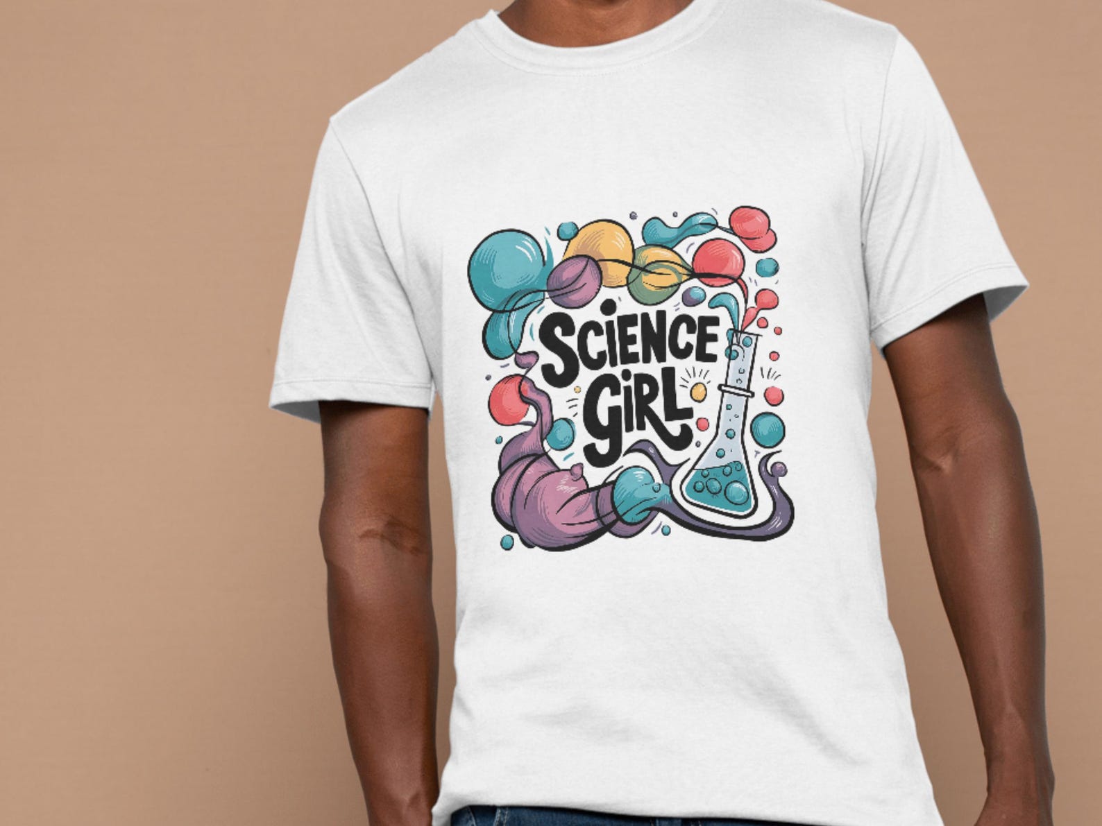 Science Girl PNG, Gift for Science Teacher, Science Aesthetic Png, Cool ...