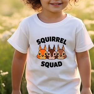 Squirrel Squad PNG, Funny Squirrel Sublimation Design, Squirrel ...