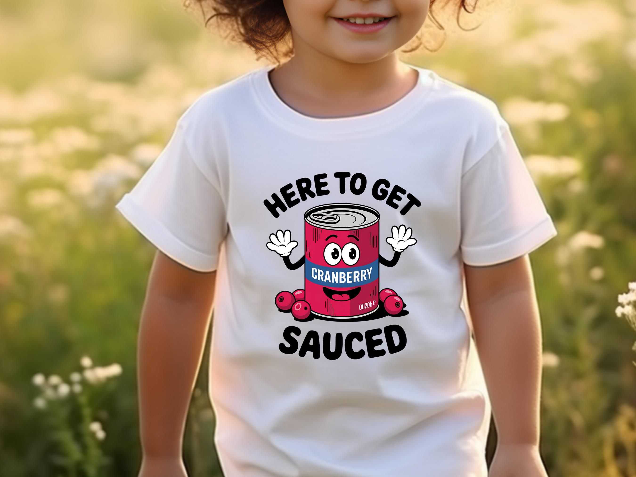 Here to Get Sauced PNG, Funny Thanksgiving Sublimation, Cranberry ...
