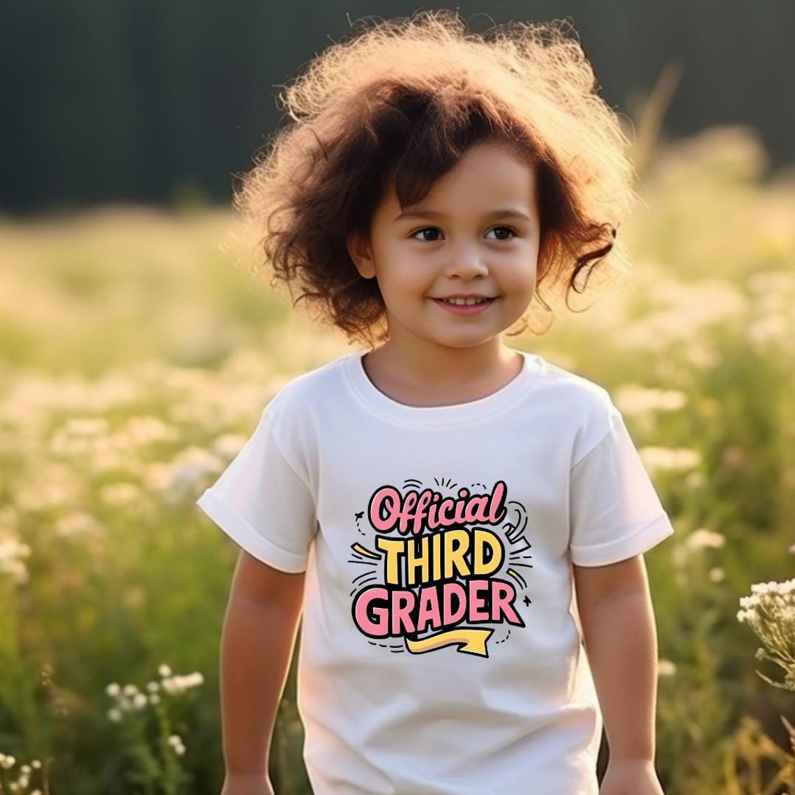 Official Third Grader PNG First Day of School Back to School Shirt ...