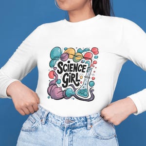 Science Girl PNG, Gift for Science Teacher, Science Aesthetic Png, Cool ...