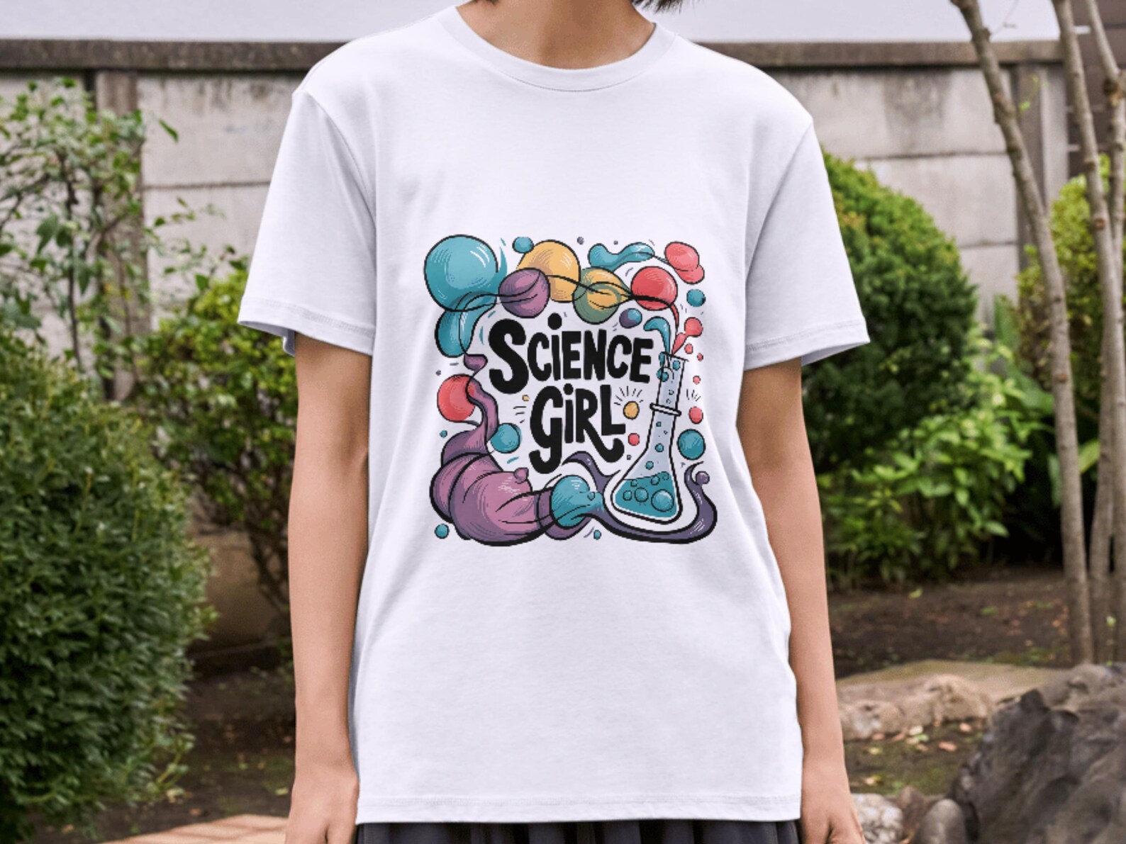 Science Girl PNG, Gift for Science Teacher, Science Aesthetic Png, Cool ...