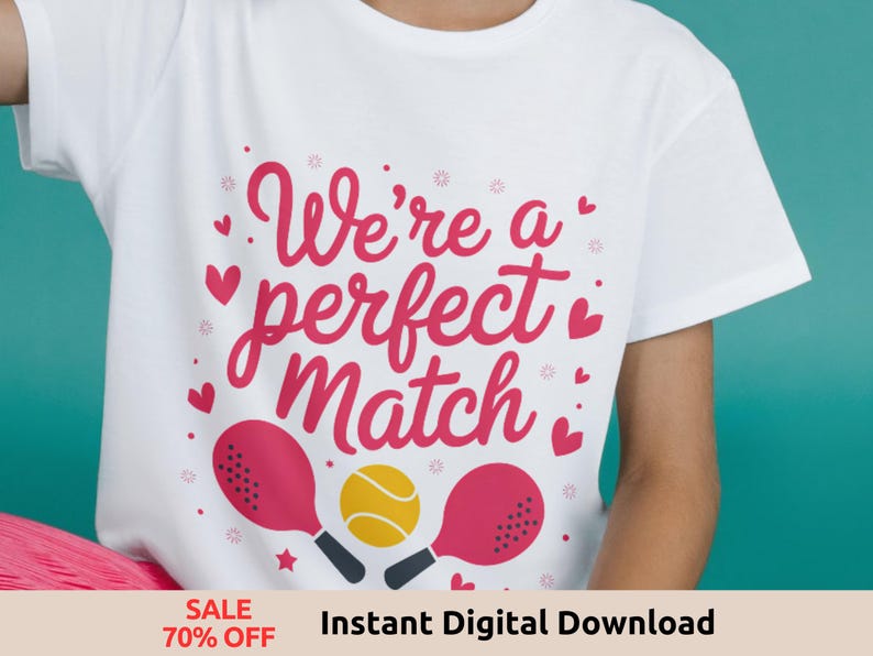 We're a Perfect Match PNG Sublimation, Cute Paddles Clipart for ...