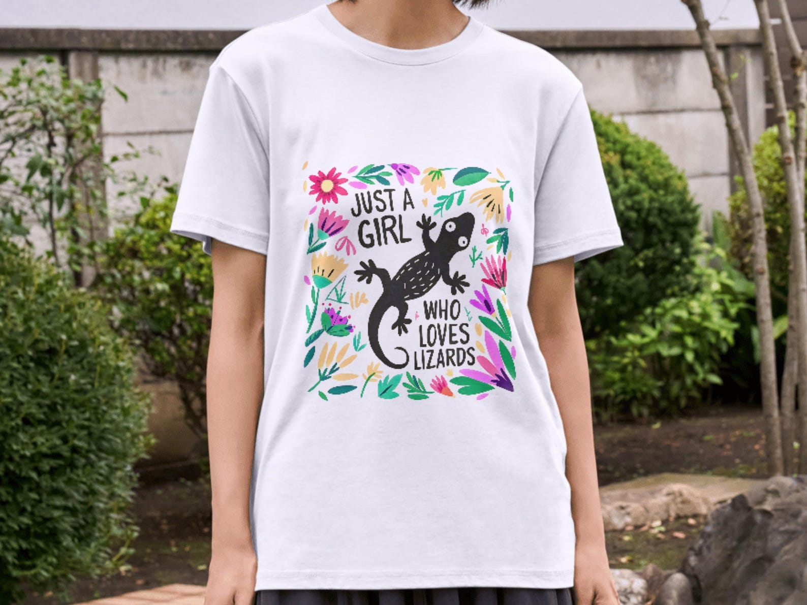 Lizard PNG | Just a Girl Who Loves Lizards Design | Lizard Gifts ...
