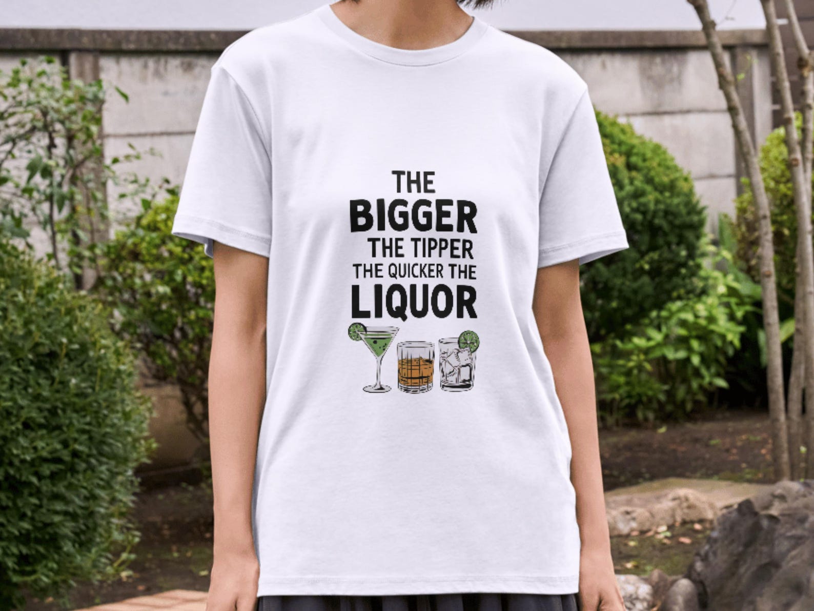 The Bigger the Tipper the Quicker the Liquor PNG, Funny Bar Humor ...
