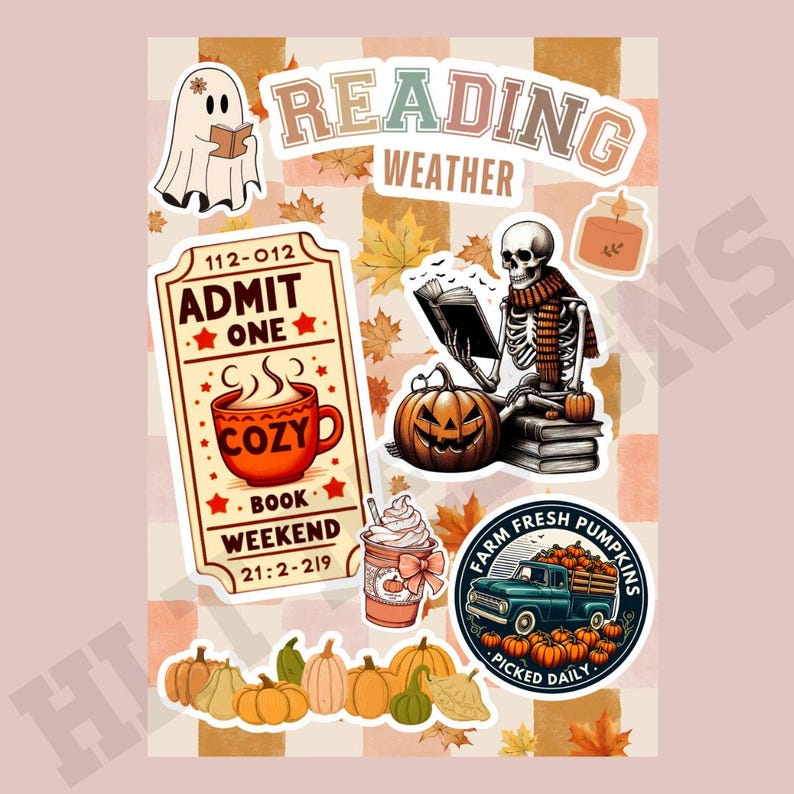 FALL THEMED Kindle Insert for Clear Case, Kindle Cover, Printable ...