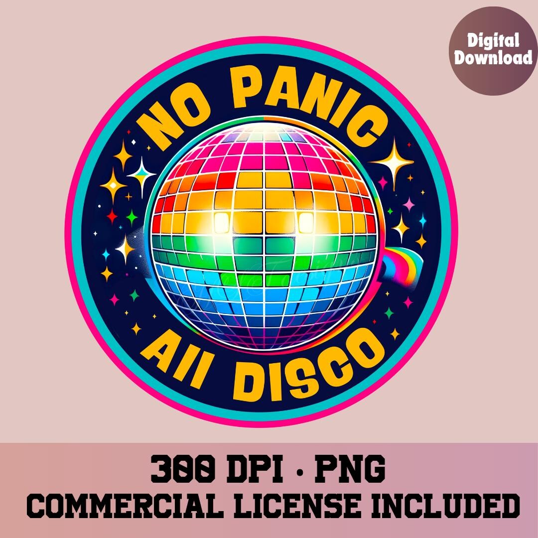 No Panic All Disco Png, Mental Health Png, Mental Health Sublimation ...