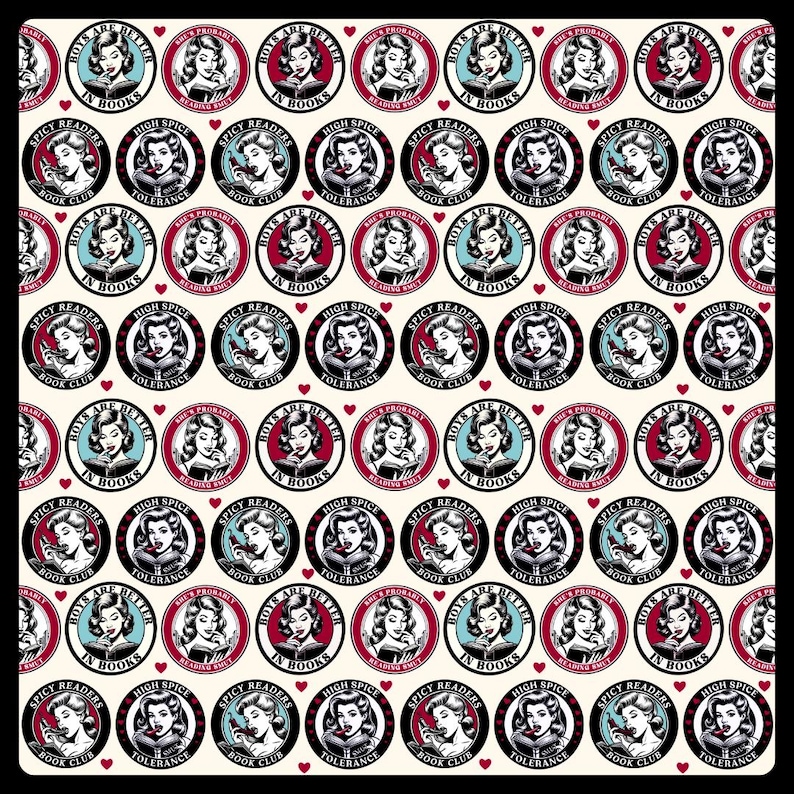 Smut Reader Pattern, Smut Png, Seamless Pattern, Smut Fabric, Repeating ...