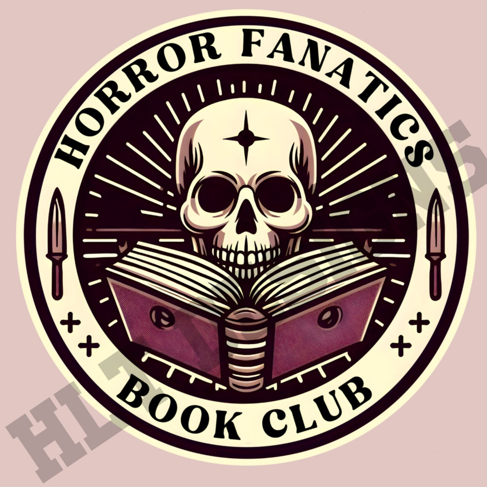 Horror Fanatics Book Club Png, Horror Png, Book Png, Bookclub Png ...