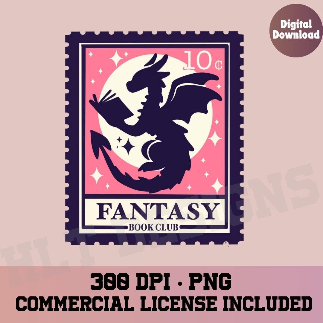 Fantasy Book Club Png, Book Trope Stamp, Romantasy Png, Fantasy Png ...