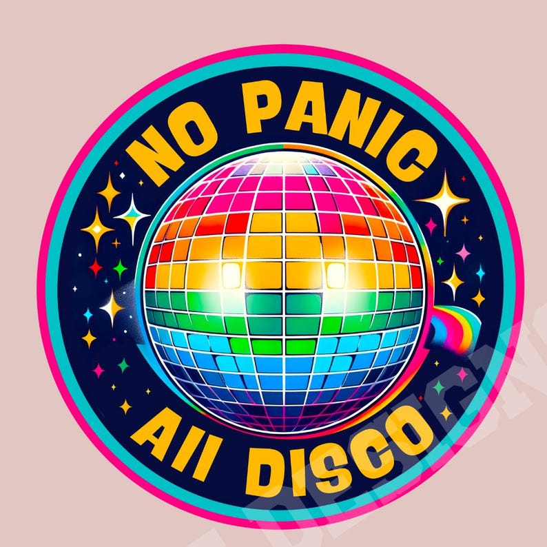 No Panic All Disco Png, Mental Health Png, Mental Health Sublimation ...