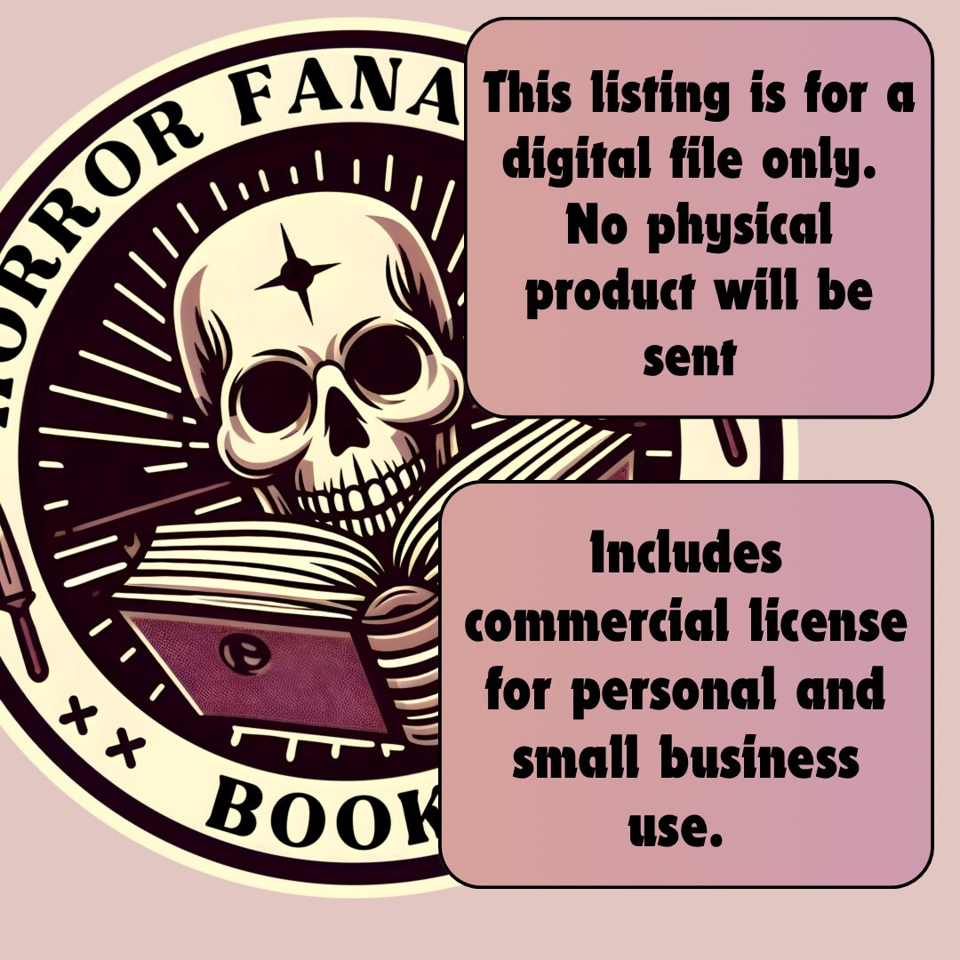 Horror Fanatics Book Club Png, Horror Png, Book Png, Bookclub Png ...
