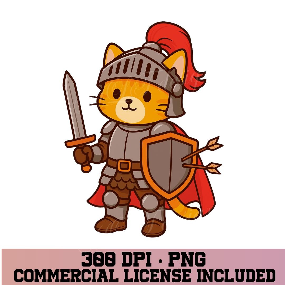Knight Cat Png, Cat Clipart, Fantasy Png, Sticker Png, Fantasy Sticker ...