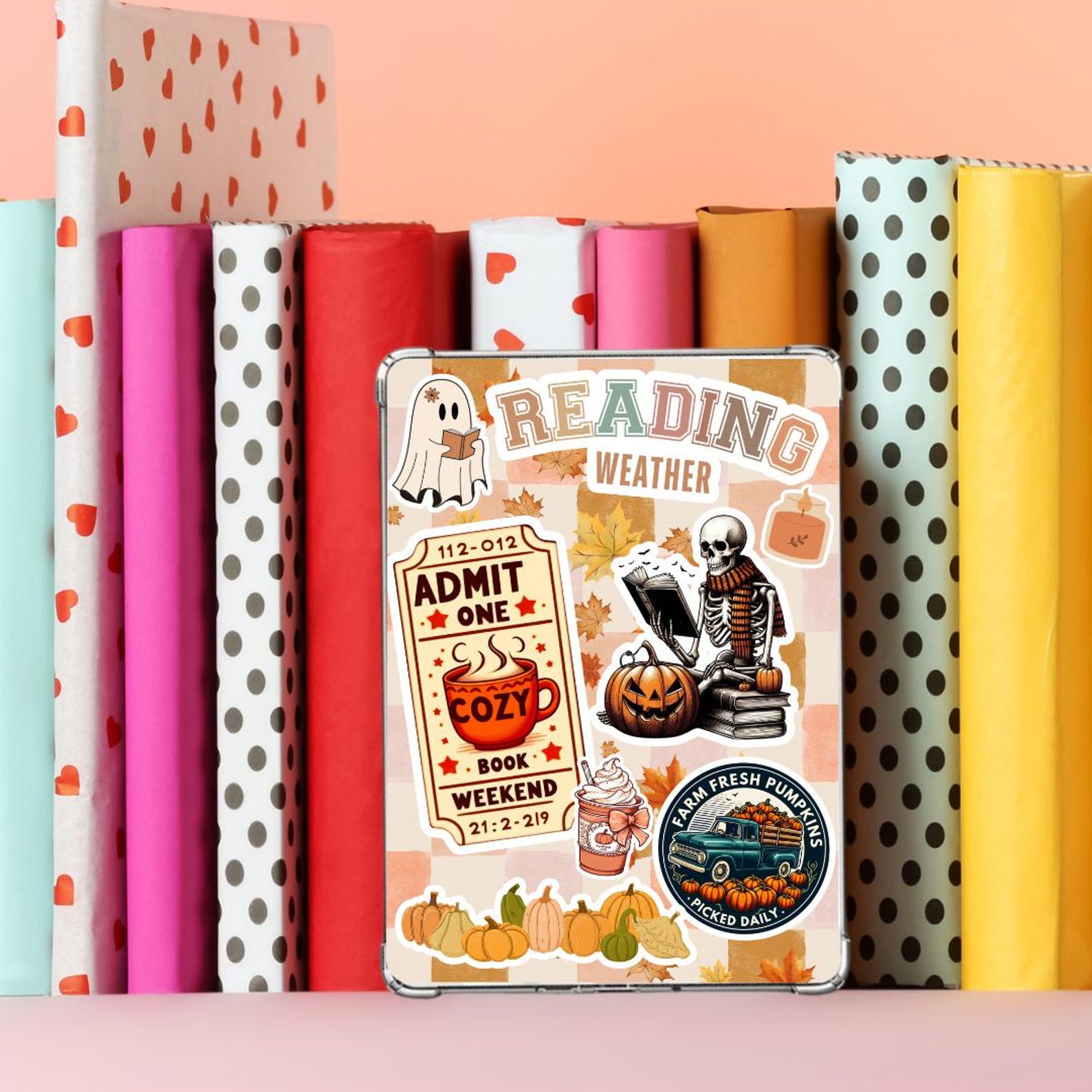 FALL THEMED Kindle Insert for Clear Case, Kindle Cover, Printable ...