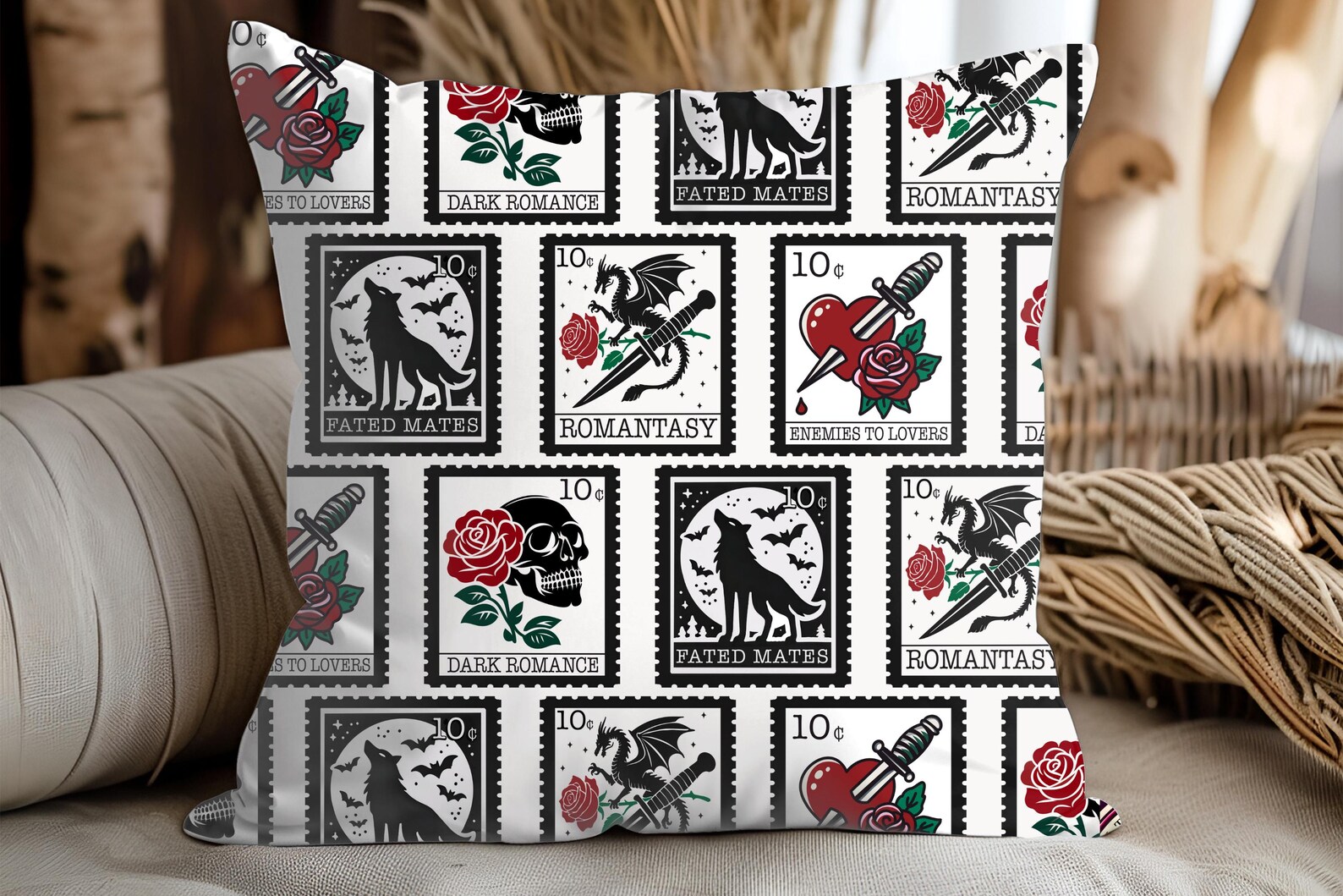 Book Tropes Pattern, Bookish Seamless Pattern, Books Seamless Pattern ...