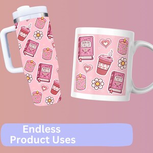 Bookish Girlie Pattern, Girlie Seamless Pattern, Books Seamless Pattern ...