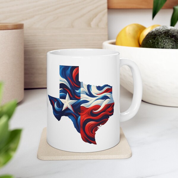 Texas Star Coffee Cup - Etsy
