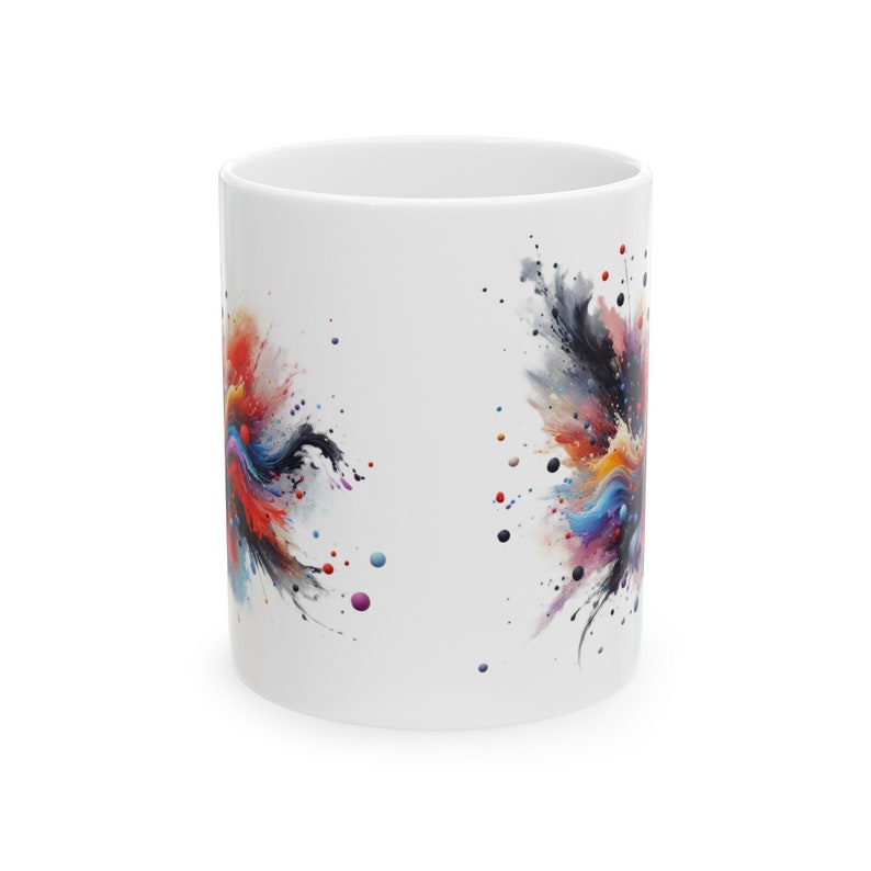 The Original Abstract Explosion Workday Ceramic Coffee Tea Cup Mug ...
