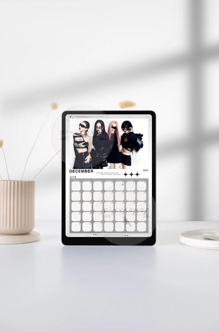 2025 Aespa Digital Calendar KPOP Inspired Monthly Planner Printable - Etsy