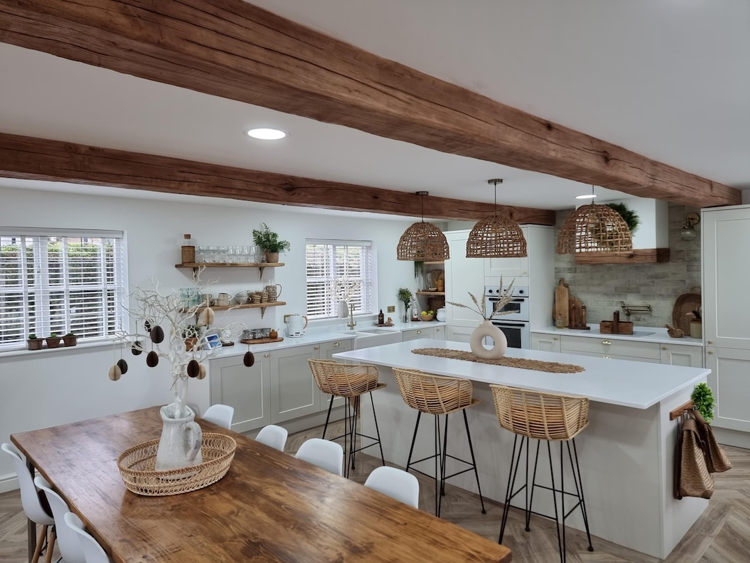 Faux Oak Beams // RSJ Covers // Ceiling Beams - Etsy UK