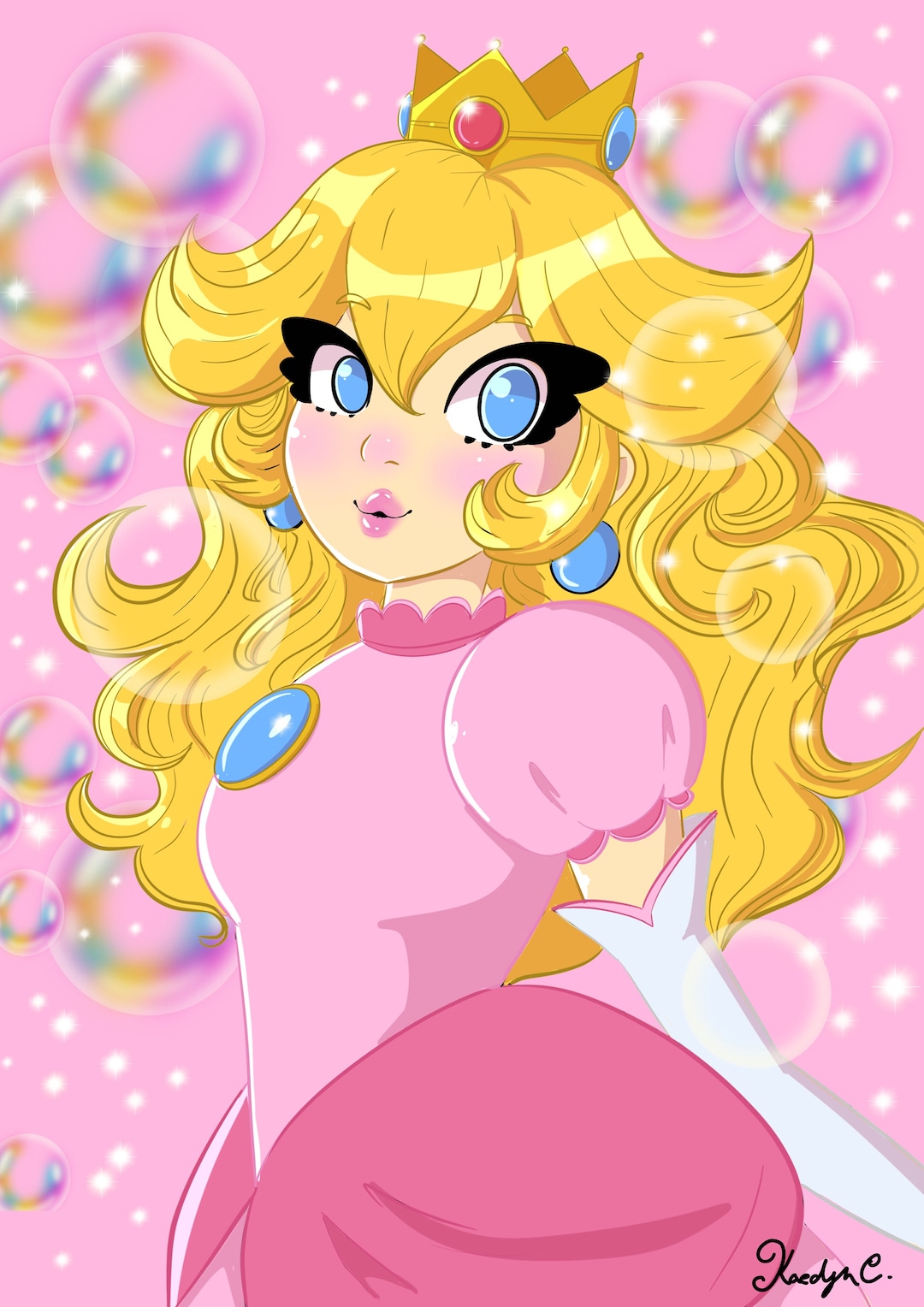 Princess Peach Print/poster - Etsy