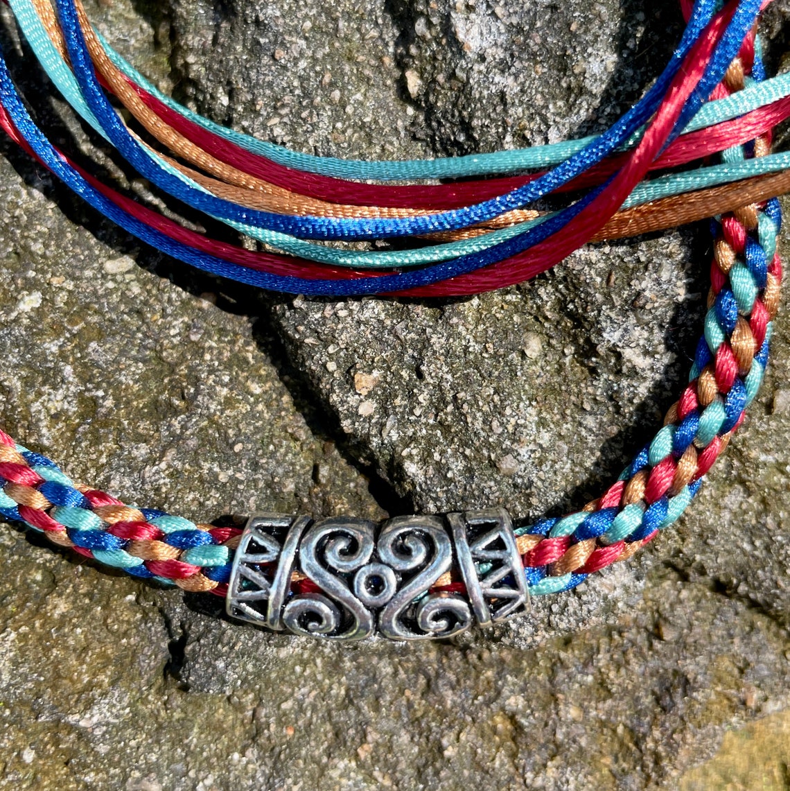 4-color Satin Necklace Kit With Filigree Tube. Choice of Satin - Etsy