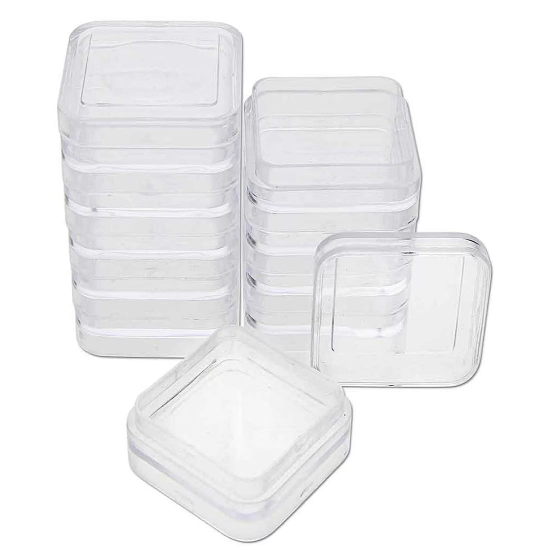 Small Stackable Jars and 2 Lids for Storing Small Items (beads, Etc) - Etsy