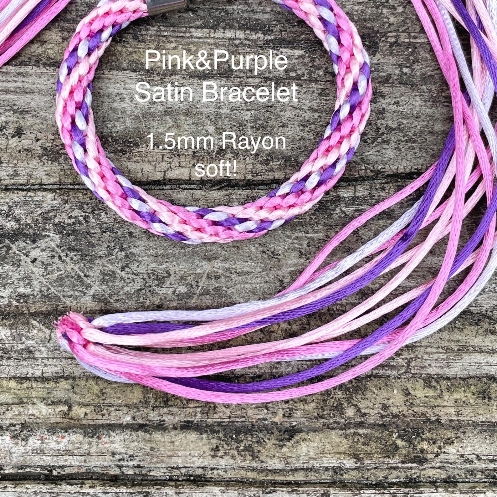 Satin Braid Bracelet Kit: Schiff Discontinued Rayon. Easy Kumihimo ...