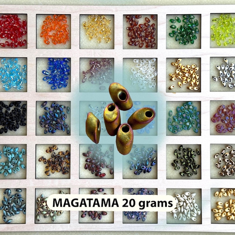 Long Magatama Beads - Etsy