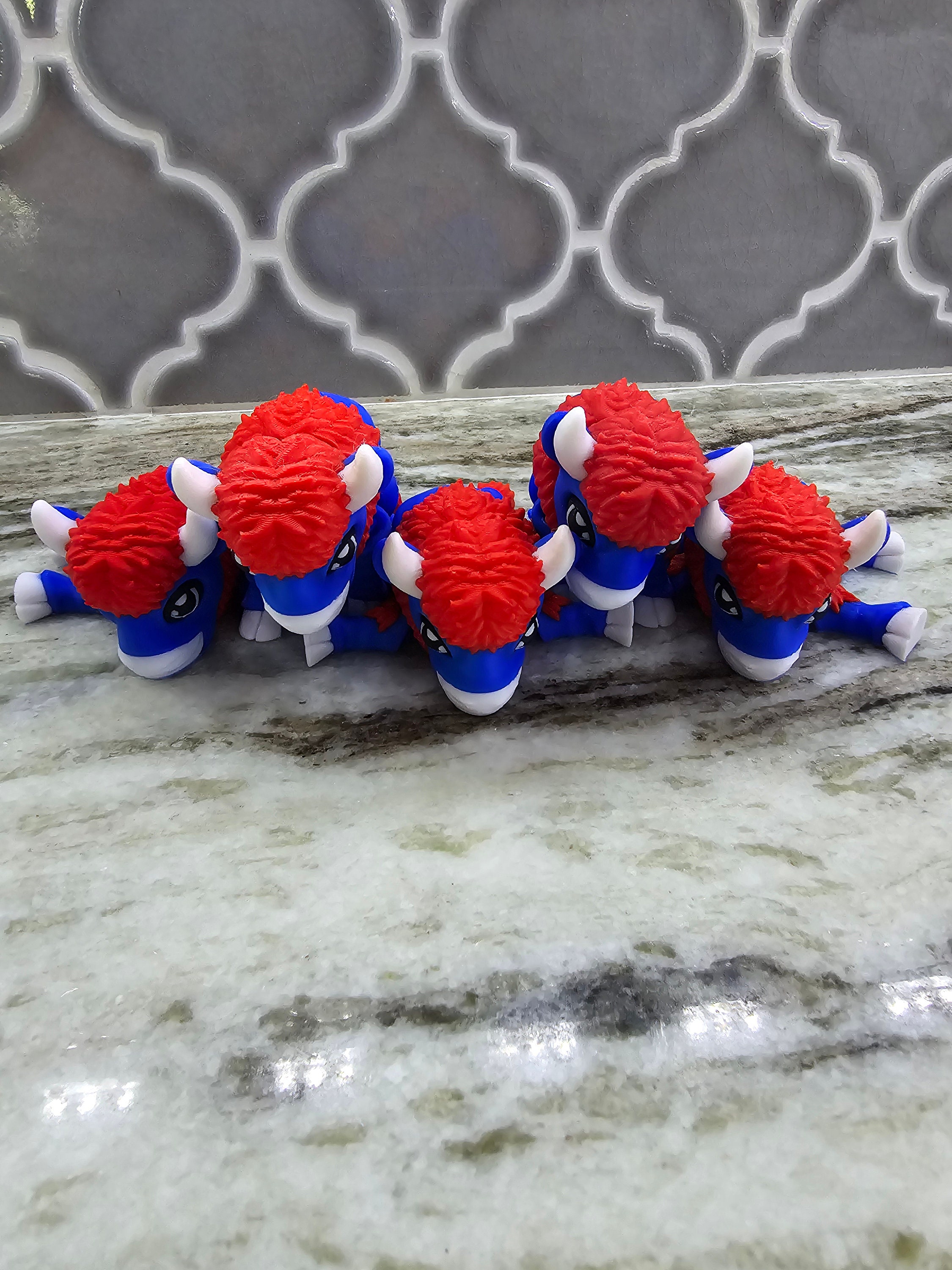 3D Printed Buffalo, Buffalo Bills, Patriotic, Buffalo, Fidget ...